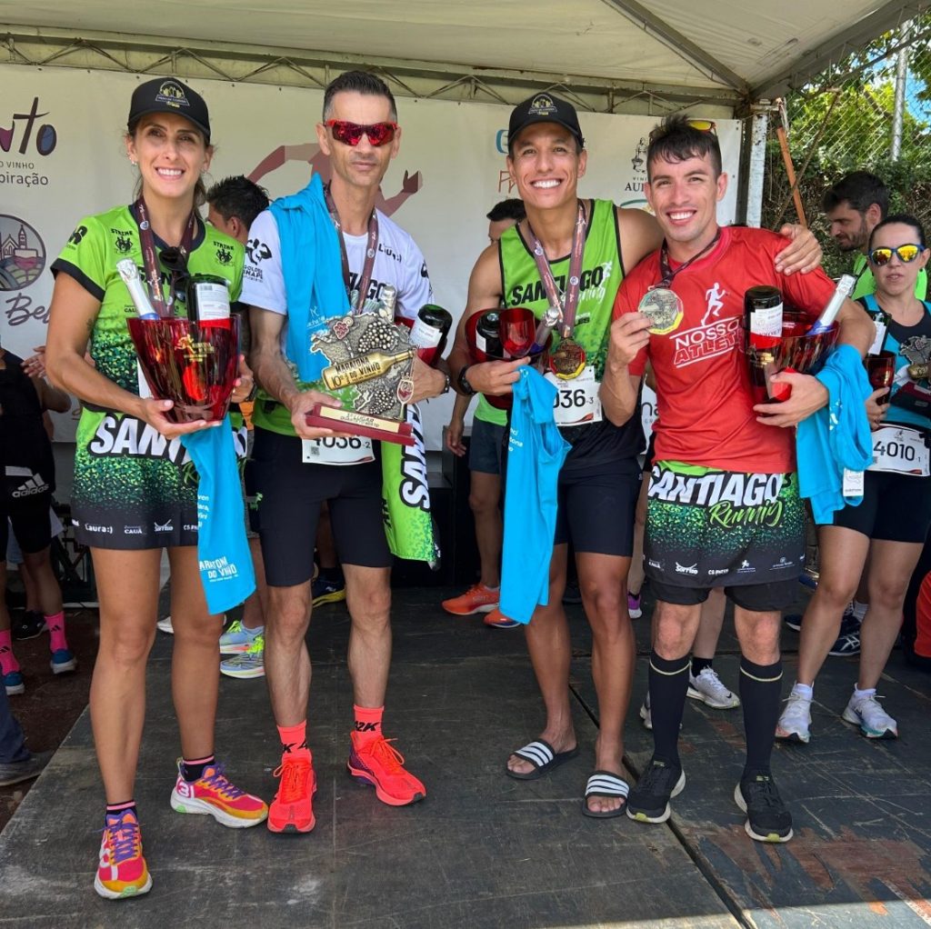 Atletas da Santiago Running se destacam na Maratona do Vinho | Giro do Vale